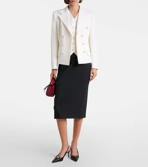 Dolce & Gabbana Double-breasted Wool-blend Blazer