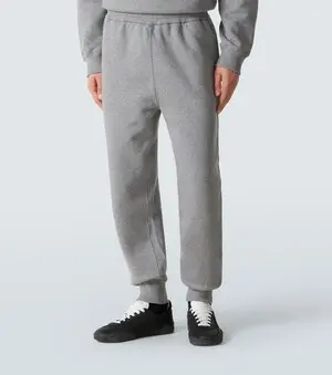 JIL SANDER Cotton Jersey Sweatpants - Grey