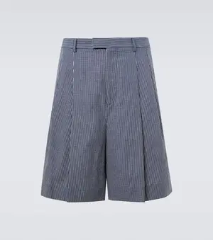 Givenchy Checked Cotton Bermuda Shorts