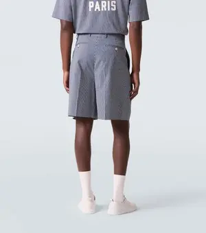 Givenchy Checked Cotton Bermuda Shorts