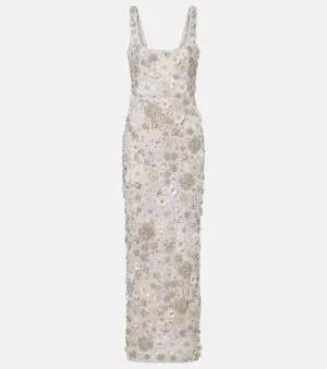 Rachel Gilbert Francesca Embellished Gown - White