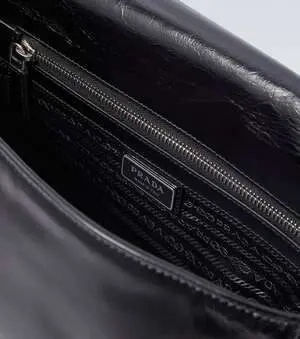 Prada Leather Shoulder Bag - Black