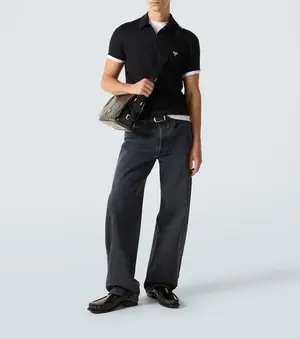 Prada Leather Shoulder Bag - Black