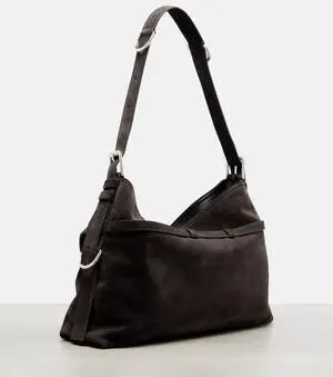 Givenchy Voyou Medium Suede Shoulder Bag