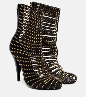 Givenchy 95 Embellished Leather Ankle Boots