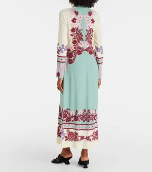 La DoubleJ Halle Floral Maxi Dress - Green