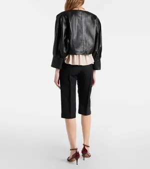 Chloé Virgin Wool Crêpe Capri Pants