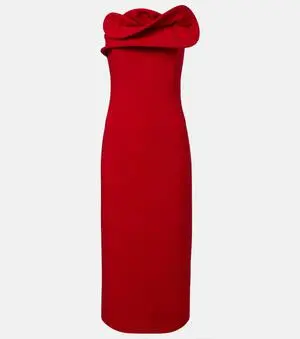Magda Butrym Wool-blend Bustier Dress - Red