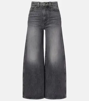 Khaite Delina High-rise Wide-leg Jeans