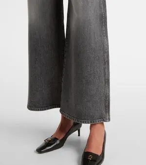 Khaite Delina High-rise Wide-leg Jeans