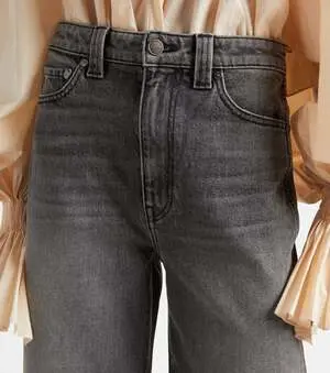 Khaite Delina High-rise Wide-leg Jeans