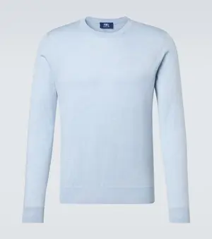 Fedeli Cashmere And Silk Sweater - Blue