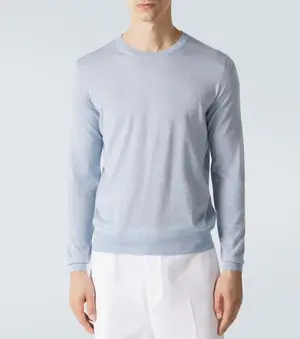 Fedeli Cashmere And Silk Sweater - Blue