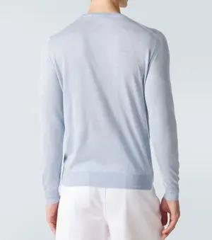 Fedeli Cashmere And Silk Sweater - Blue