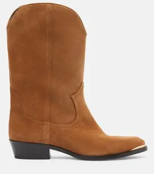 Isabel Marant Étoile Elbana 35 Suede Cowboy Boots - Brown