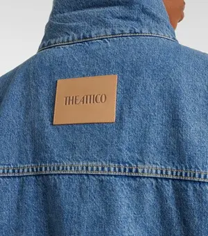 Attico Oversized Denim Bomber Jacket