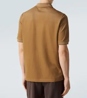 Canali Cotton Polo Shirt - Brown