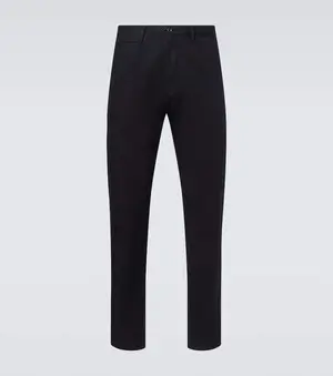 SLOWEAR Cotton And Linen Slim Pants - Blue