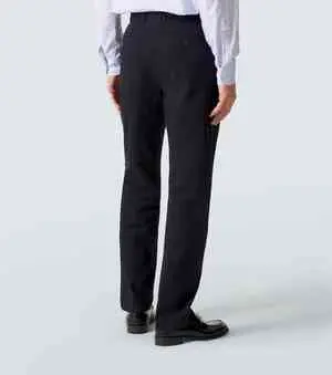 SLOWEAR Cotton And Linen Slim Pants - Blue