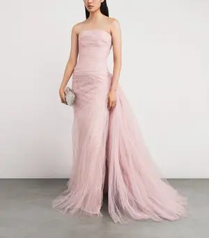 MARMAR HALIM Tulle Strapless Yamara Gown