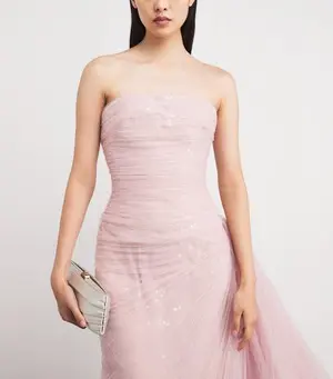 MARMAR HALIM Tulle Strapless Yamara Gown