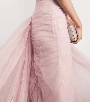 MARMAR HALIM Tulle Strapless Yamara Gown