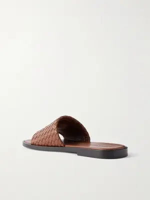 Bottega Veneta Intrecciato Leather Slides