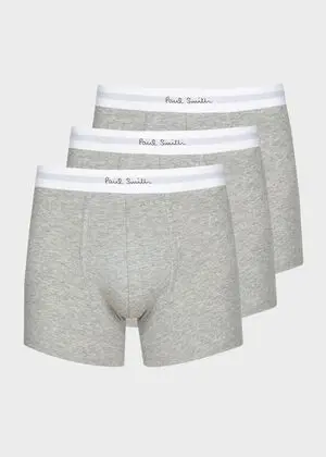 Paul Smith Long Boxer Briefs Three Pack - Grey