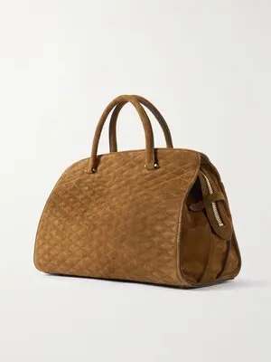 METIER Private Eye Quilted Suede Tote