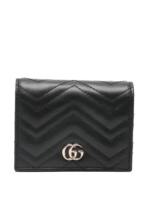 Gucci Gg Marmont Small Leather Wallet - Black