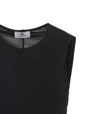 Elisabetta Franchi Sleeveless Top With Gold-tone Hardware - Black
