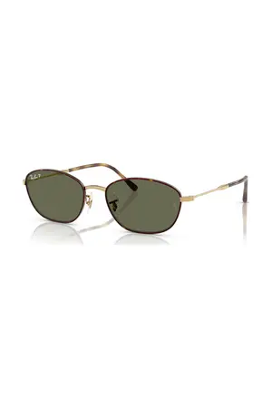 Ray-ban Irregular Metal Frame Sunglasses - Green