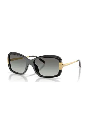 Tory Burch Rectangle Frame Sunglasses - Black
