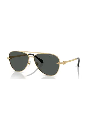 Versace Pilot Sunglasses With Adjustable Nosepads - Gold