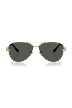 Versace Pilot Sunglasses With Adjustable Nosepads