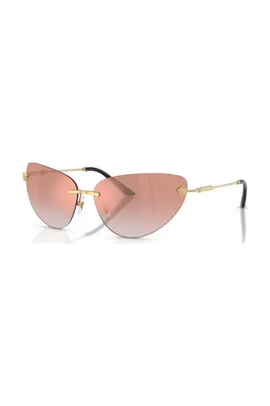 Versace Ve2281 Rimless Cat-eye Sunglasses - Metallic
