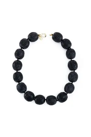 KENNETH JAY LANE Vintage Bead Necklace - Black