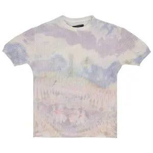 Amiri Tie Dye Knit Short-sleeve Shirt - Purple