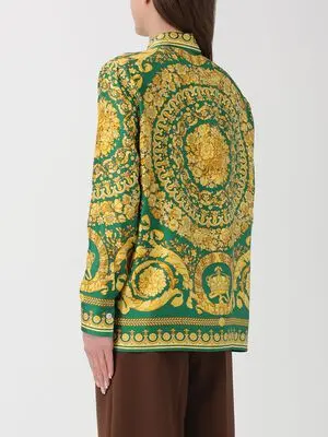 Versace Medusa Renaissance Print Shirt - Emerald