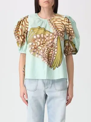 Ulla Johnson Printed Puff Sleeve Top