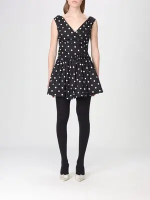 SELF-PORTRAIT Polka Dot V-neck Dress
