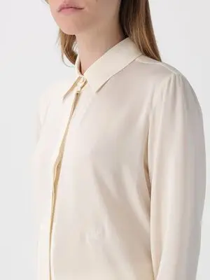 Max Mara Button-up Shirt With Draped Detail - Ivory
