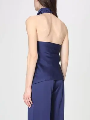 Stella McCartney Halter Neck Draped Top - Navy