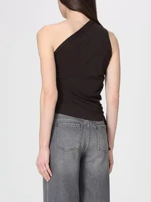 Pinko One Shoulder Top With Draping - Brown