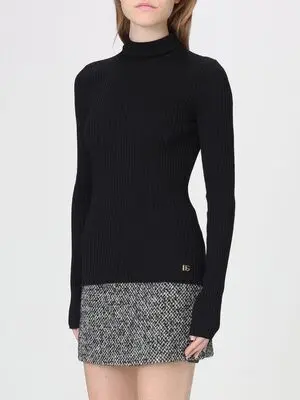Dolce & Gabbana Ribbed Turtleneck Sweater - Black