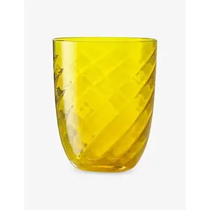 NASONMORETTI Idra Water Glass - Yellow Optic Twisted