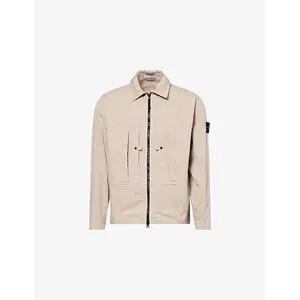 Stone Island Ripstop Zip-up Cotton Overshirt