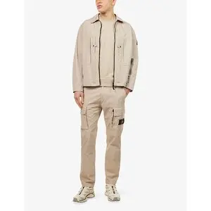 Stone Island Ripstop Zip-up Cotton Overshirt