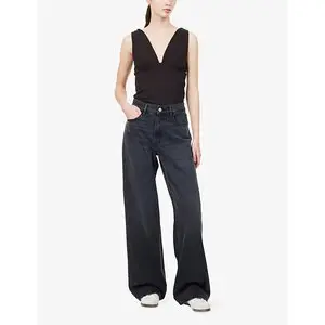 TALA 365 Ruched Deep Plunge Top