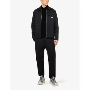 Moncler Logo-patch Zip-through Cotton Overshirt